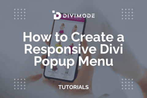 How to Create a Responsive Divi Popup Menu | Divimode